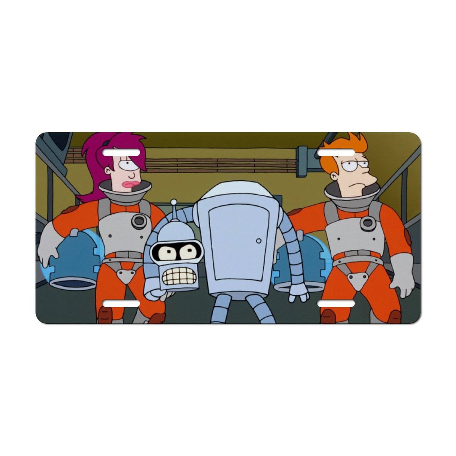Futurama License Plate Cover Aluminum Novelty Vanity Tag Protection ...