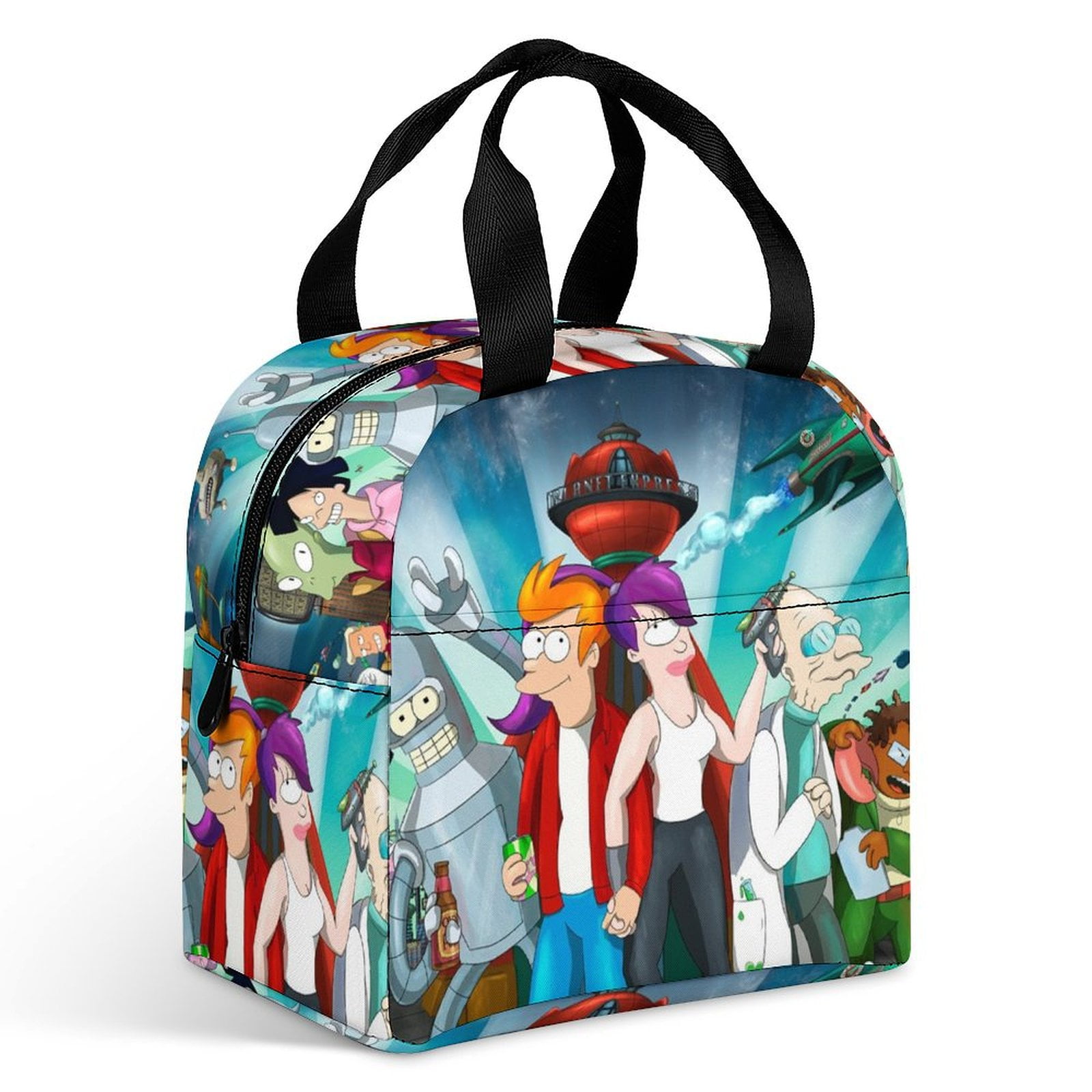 Futurama Lunch Bag Reusable Lunch Box Container Bag Insulated Meal Tote ...