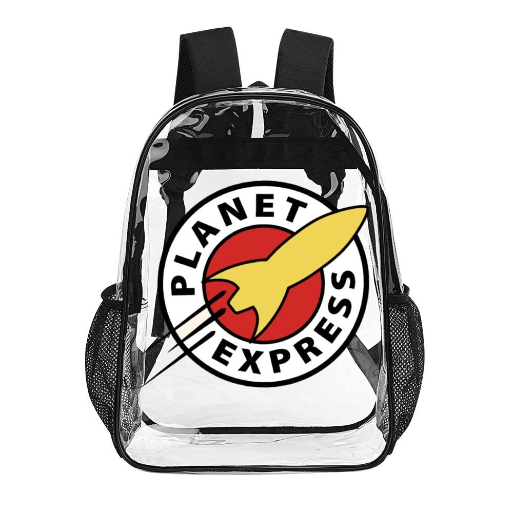 Futurama Planet Express Logo Clear Backpack 17 Inch Transparent Bag ...