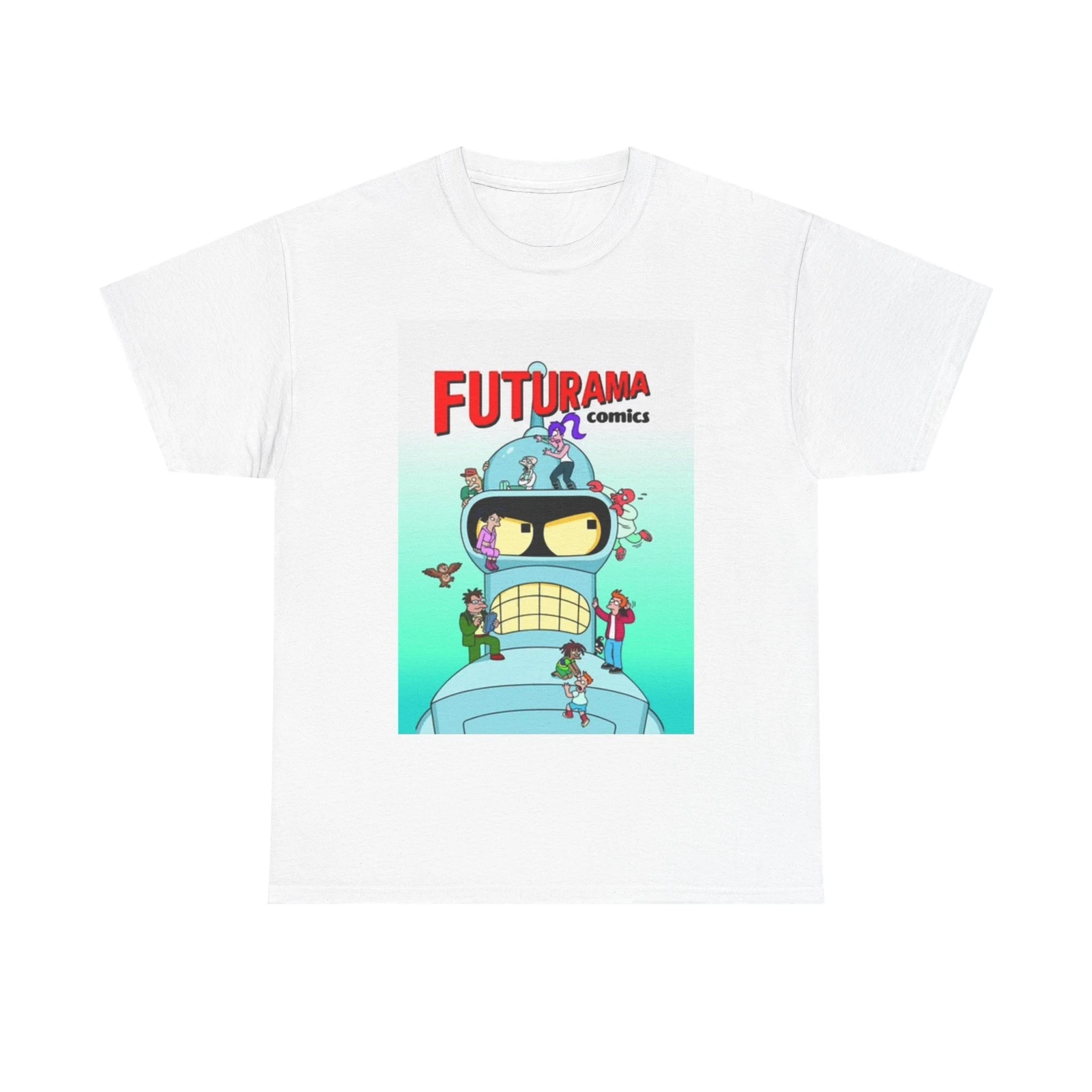 Futurama Shirt Bender Tv Series Graphic Funny Cartoon Unisex Heavy ...