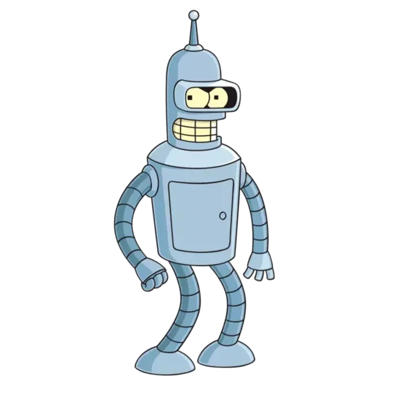 Futurama Sticker Bender Weatherproof Phone Decal Water Bottle Stickers ...