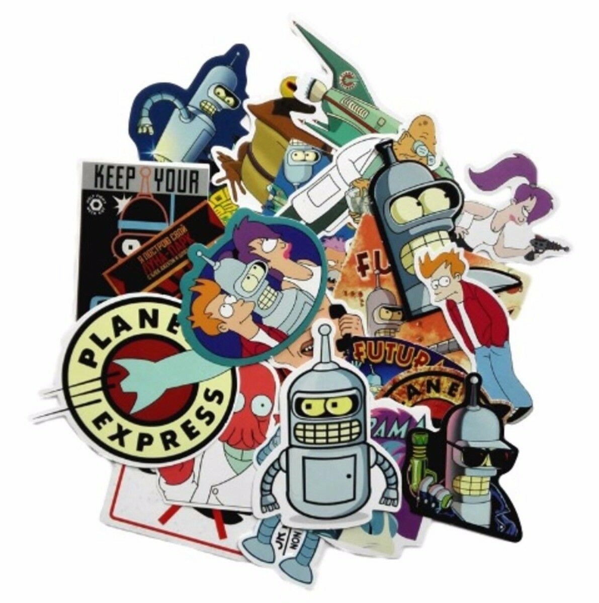 Futurama TV Series Decal Stickers Assorted Lot of 23 Pieces - Walmart.com