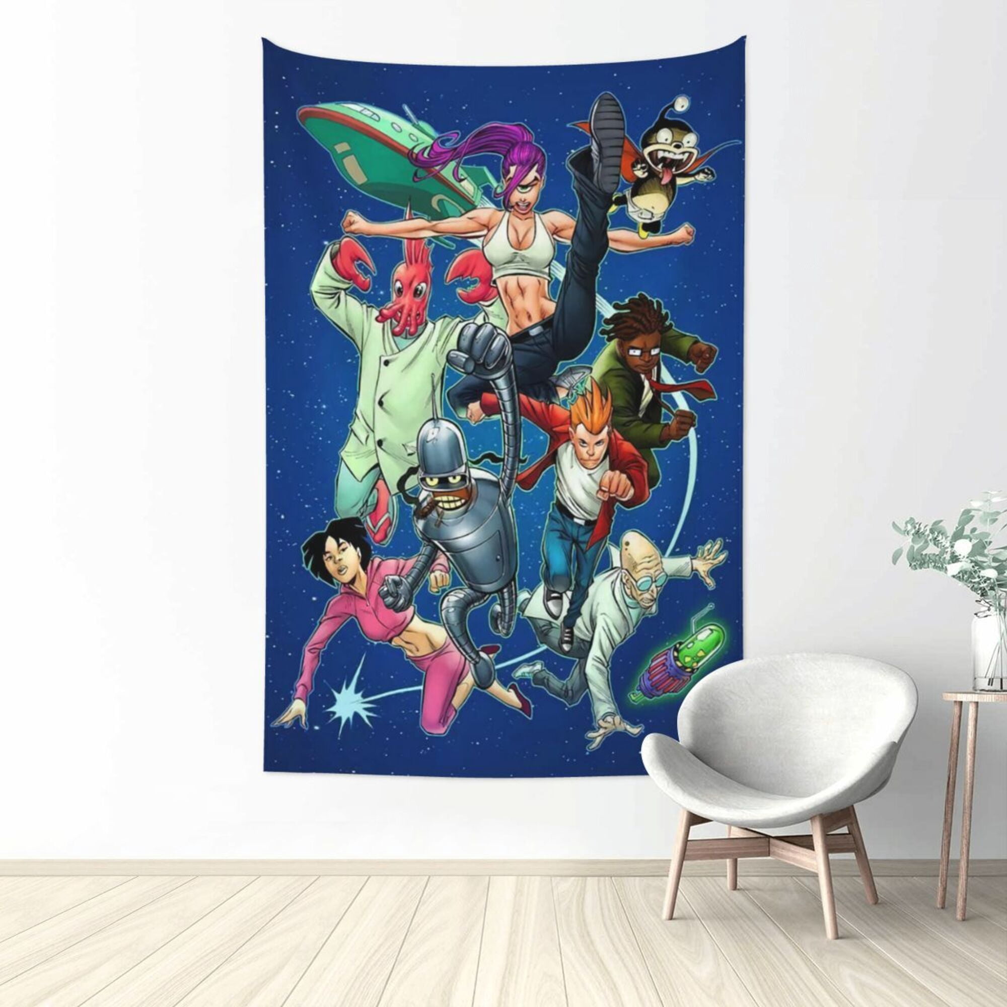 Futurama Tapestry Poster Printing Wall Hanging Tapestries Wall Art ...