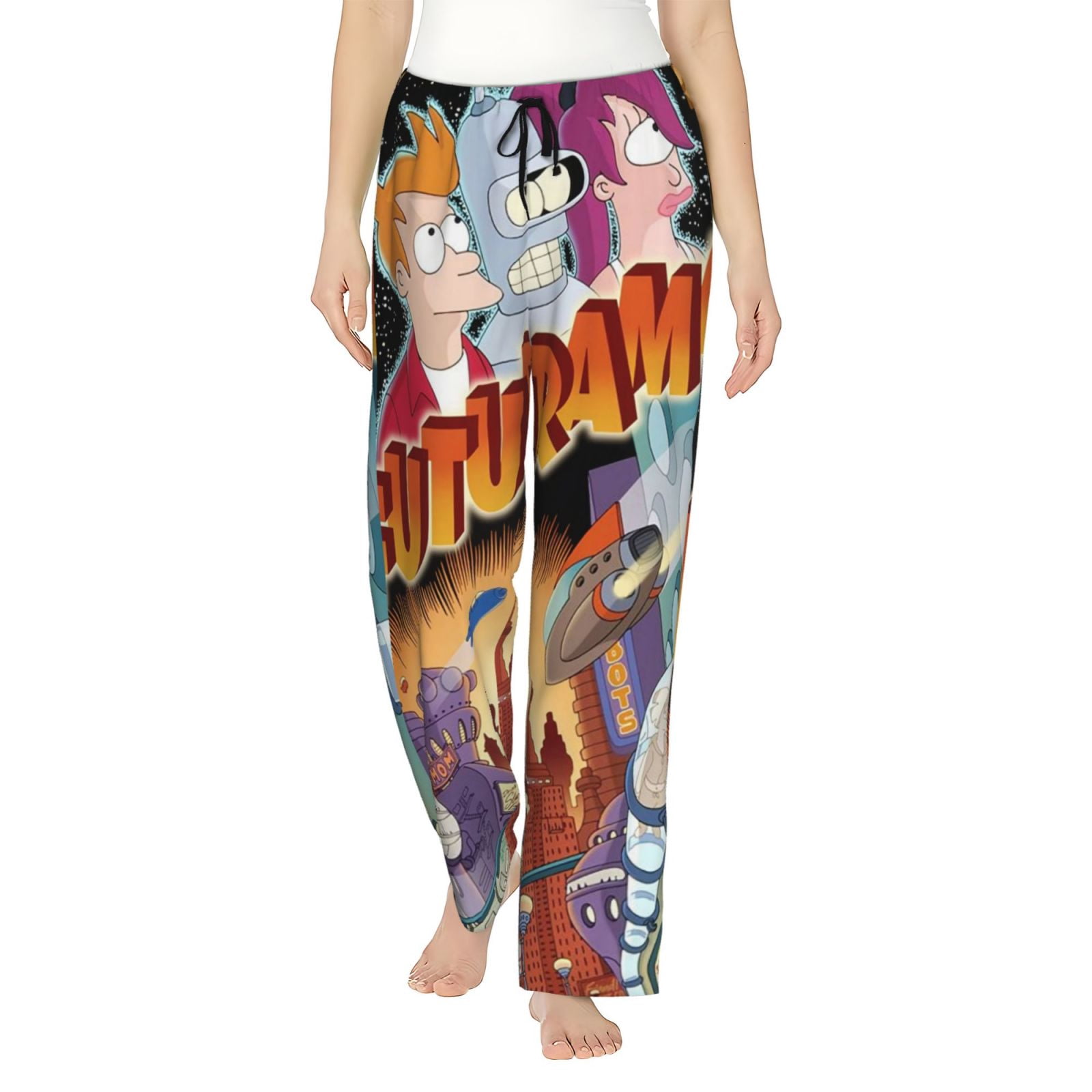 Futurama Unisex Home Pajamas, Stylish Casual Full Print Drawstring Room ...