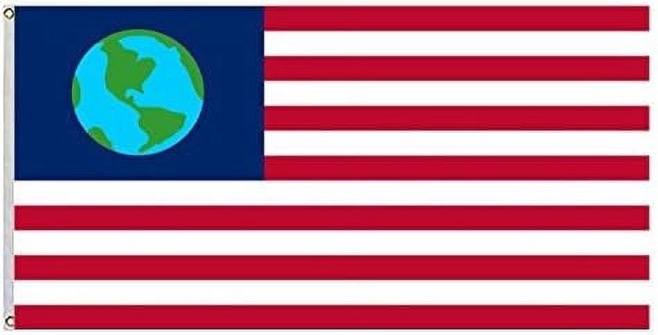 Futurama flag of Earth Re-creation of the Earth Flag Old Freebie flag ...