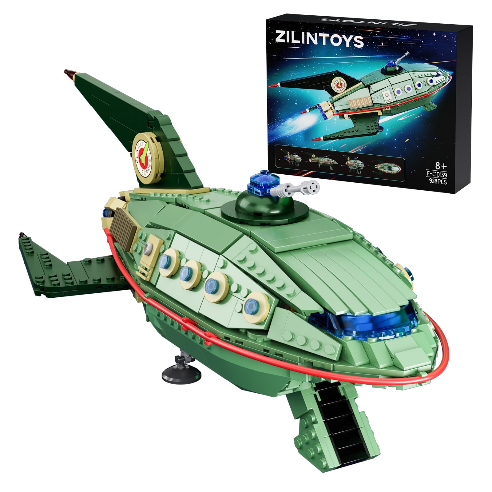 Futuramaes Planet Express Ship Model Building Block Kit Future Space ...