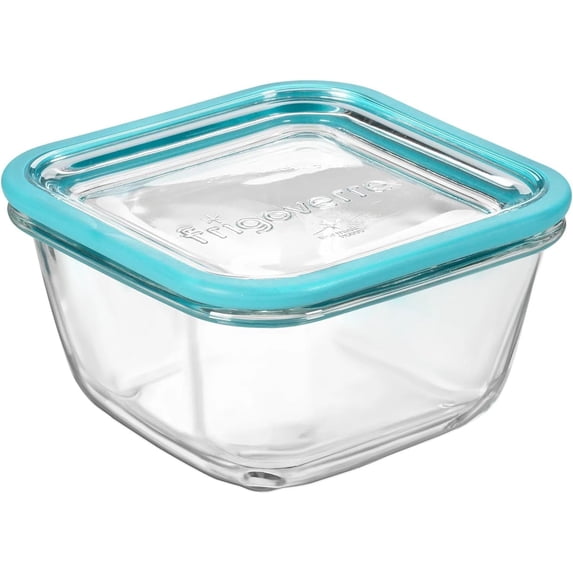Future 17.25 oz. Round Stackable Glass Food Storage Container Made of ...