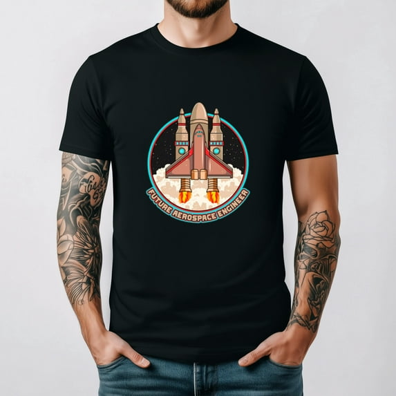 Future Aerospace Engineer Spaceship Launch Rocket Fun Unisex T-Shirt up ...
