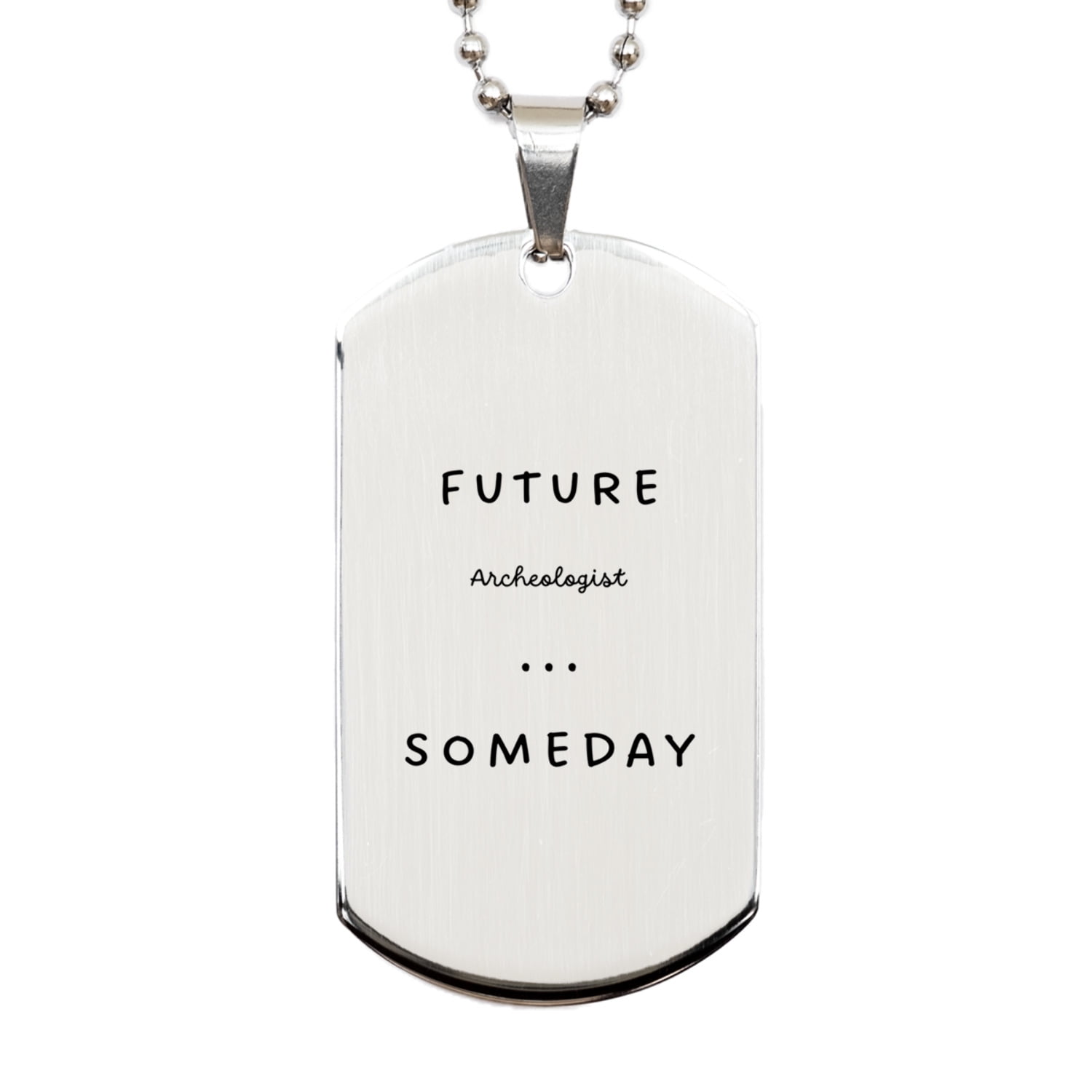 Future Archeologist Dog Tag Engraved Gift for History Buffs Graduation ...