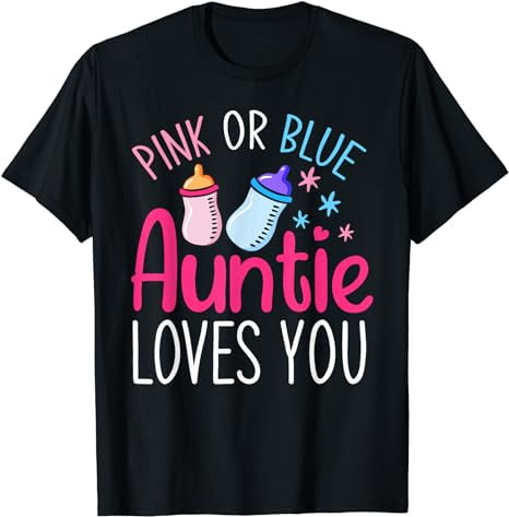 Future Aunt Baby Shower Pregnancy Auntie Gender Reveal T-Shirt ...