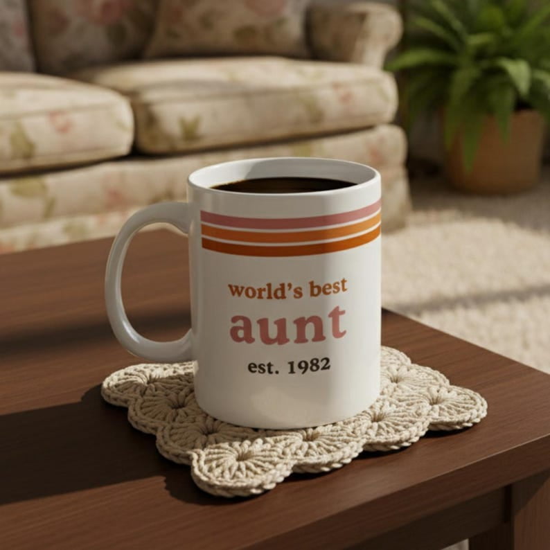 Future Aunt Mug Pregnancy Reveal Gift Custom Auntie Coffee Cup Sister ...