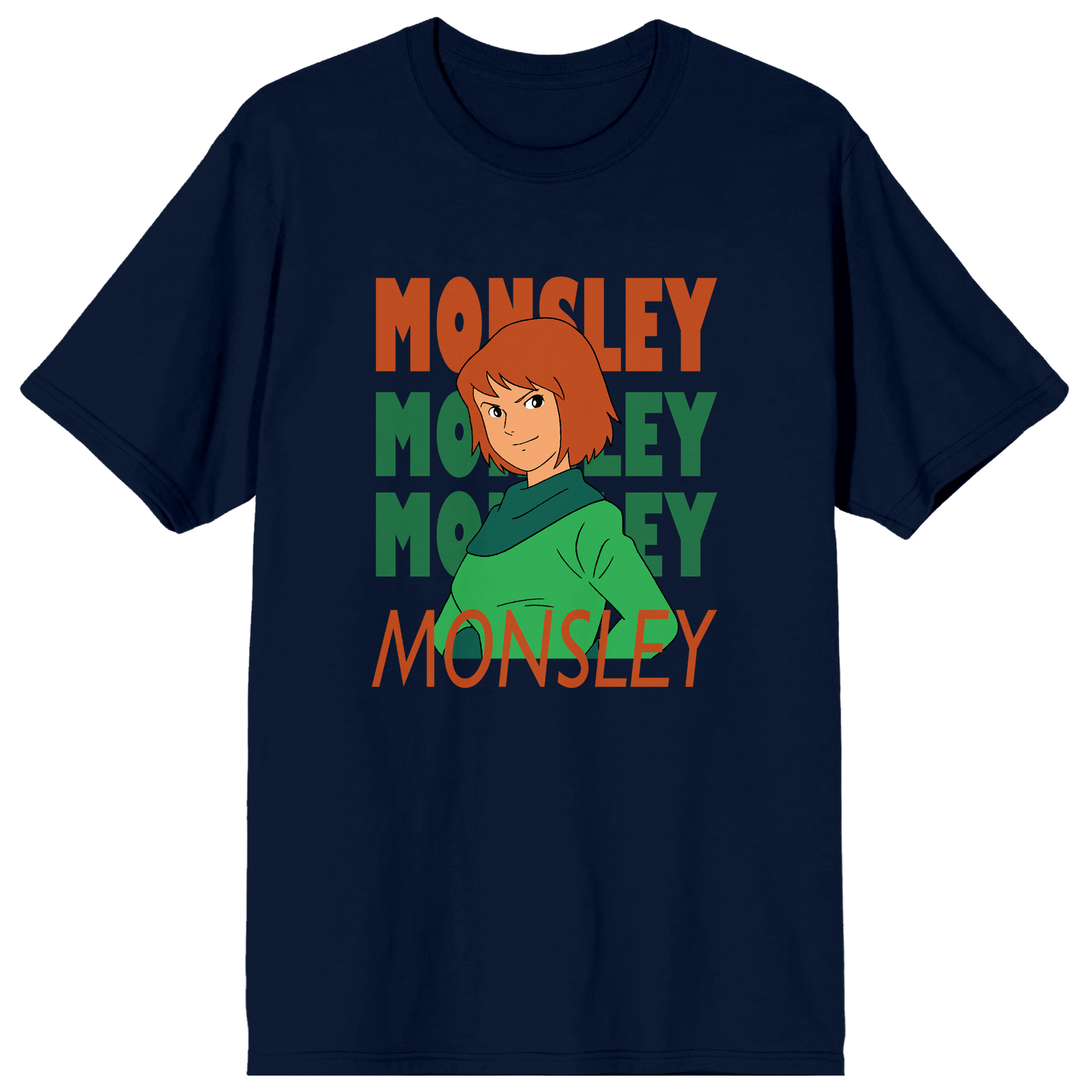 Future Boy Conan Monsley Crew Neck Short Sleeve Navy Men's T-shirt-XL ...