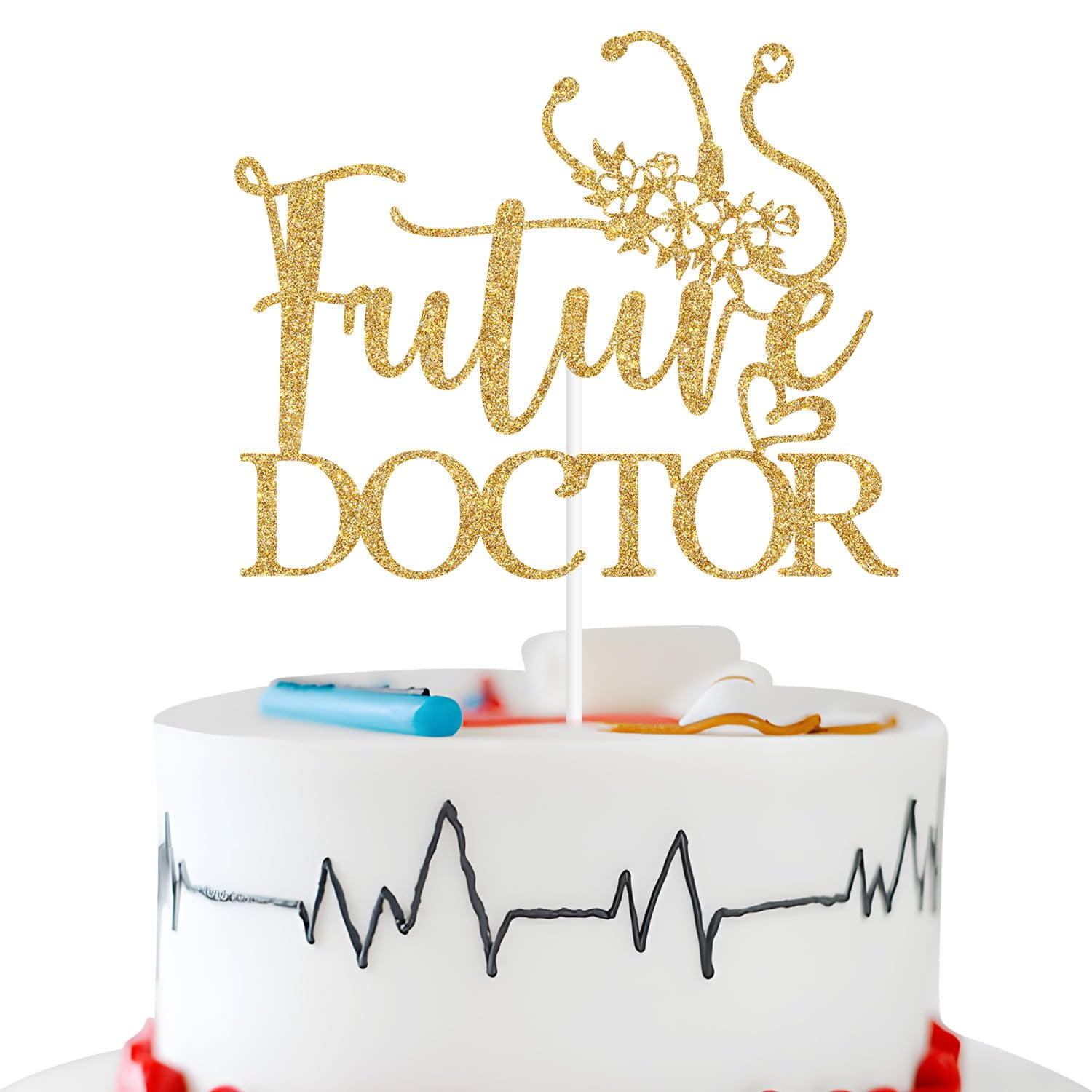 Future Doctor Cake Topper, Congrats Doctor, RST1 It's DR Actually, 2025 ...