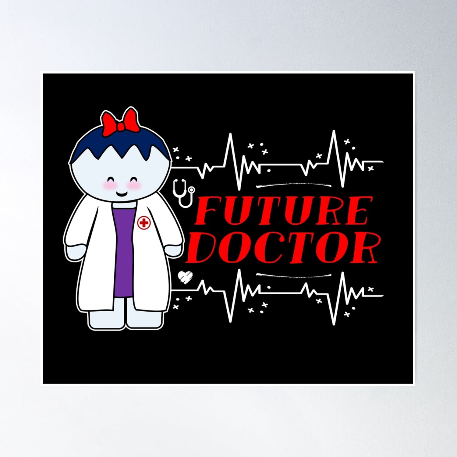 Future Doctor (Fc : Dark) Poster Wall Art, Modern Wall Decor, 8x12 ...