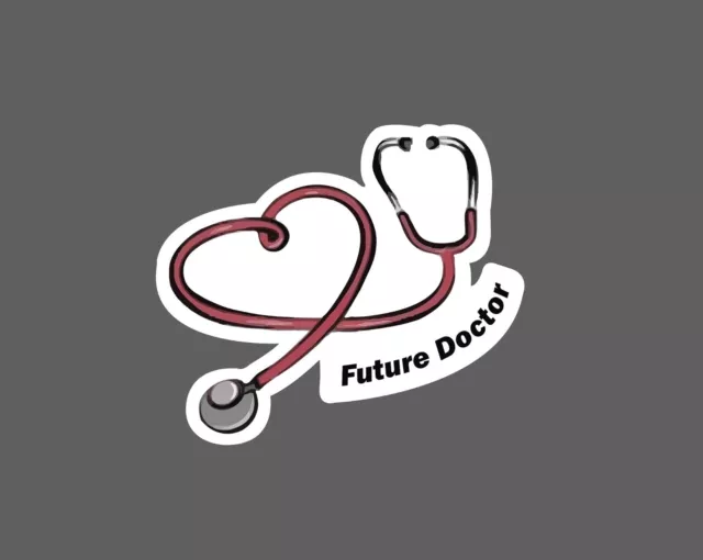 Future Doctor Sticker Stethoscope Waterproof Sticker Phone Decal Water ...
