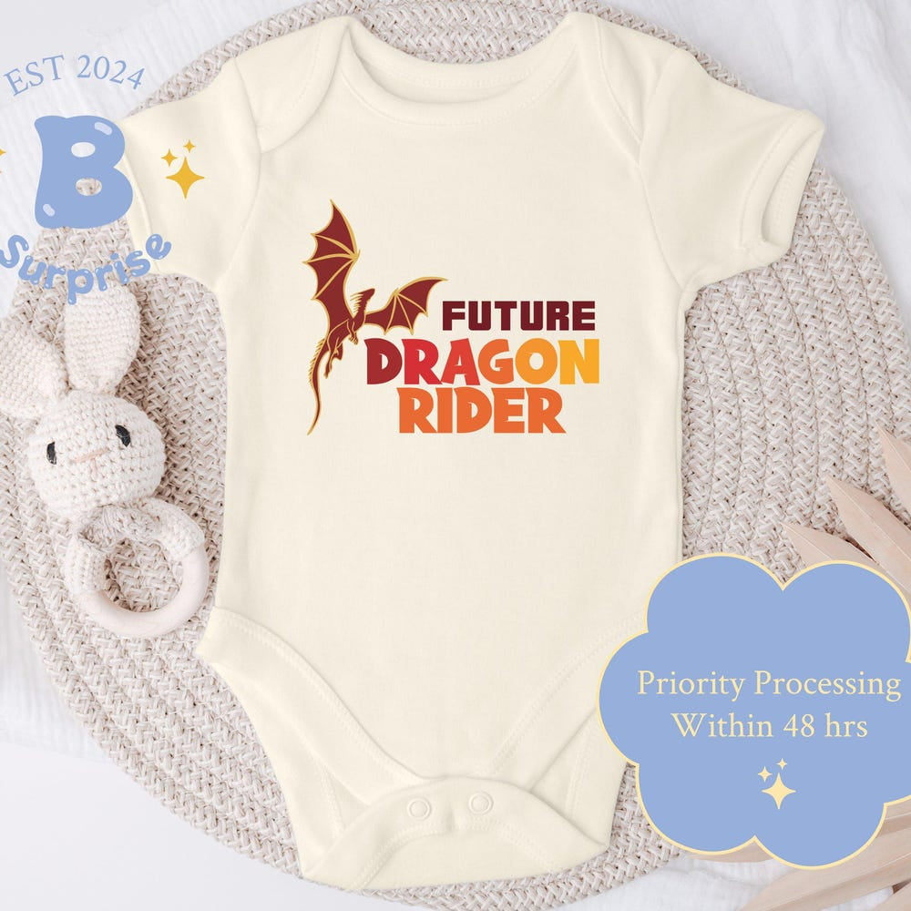 Future Dragon Rider Baby Onesie, Fantasy Infant Bodysuit, Newborn ...