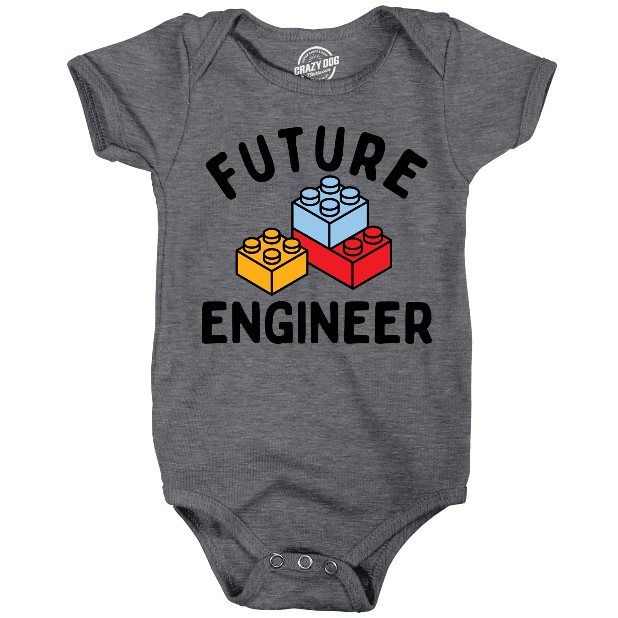 Future Engineer Baby Bodysuit Funny Sarcastic Blocks Graphic Novelty ...