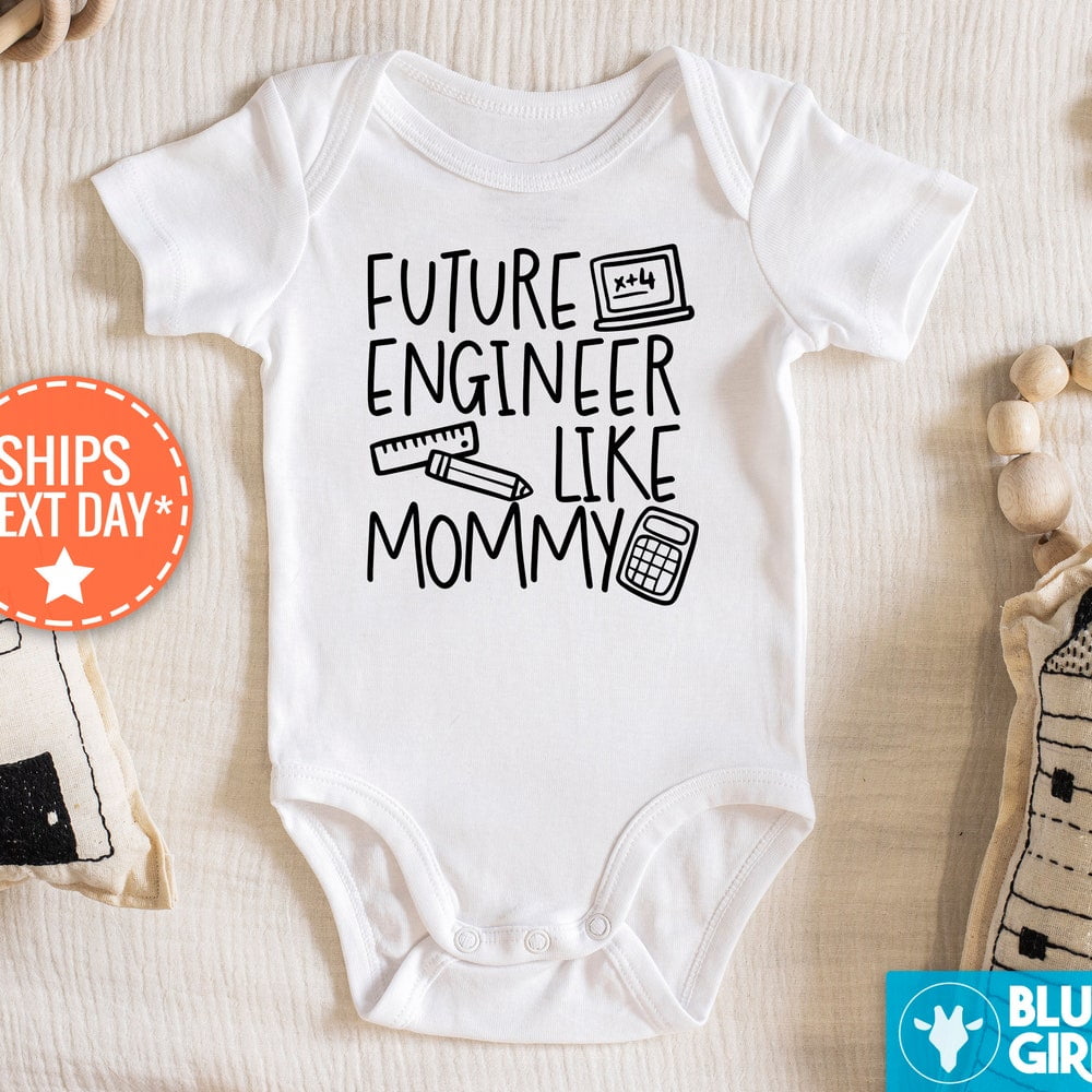 Future Engineer Like Mommy Onesie, Cute Engineer Baby Bodysuit ...