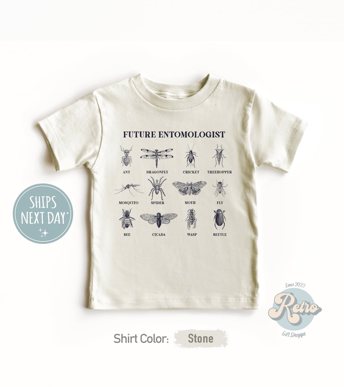 Future Entomologist Toddler Shirt - Vintage Boys Tee - Retro Kids Gift ...
