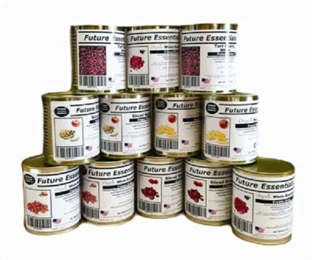 Future Essentials Freeze Dried Fruit Variety- 12 Can Survival Food Pack ...
