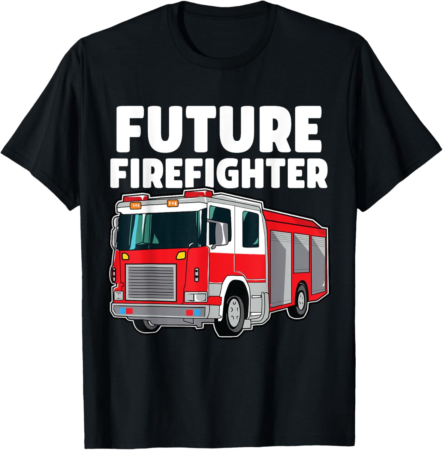 Future Firefighter Fire Truck Theme Birthday Boy T-Shirt mens t shirt ...