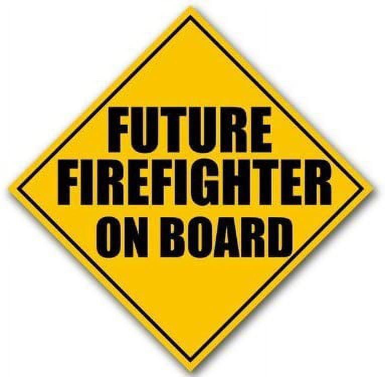 Future Firefighter On Board Bumper 3M Reflective sticker| fire Fireman ...