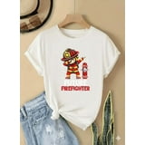 Future Firefighter Thin Red Line Support For Kids Boys Unisex T-Shirt ...