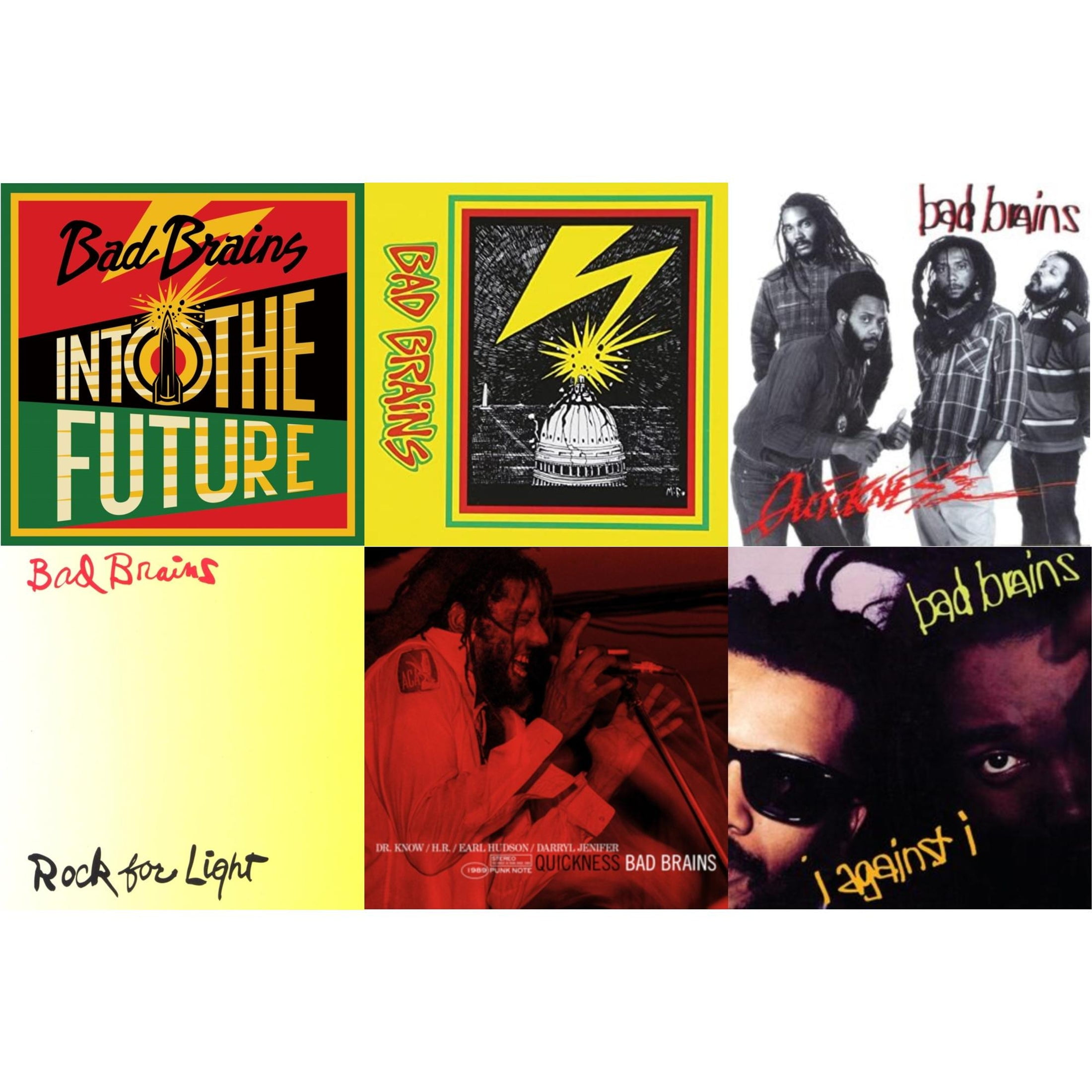 Into The Future (Green, Yellow, Red Splatter LP Vinyl) & Bad Brains & Quickness & Rock For Light ...