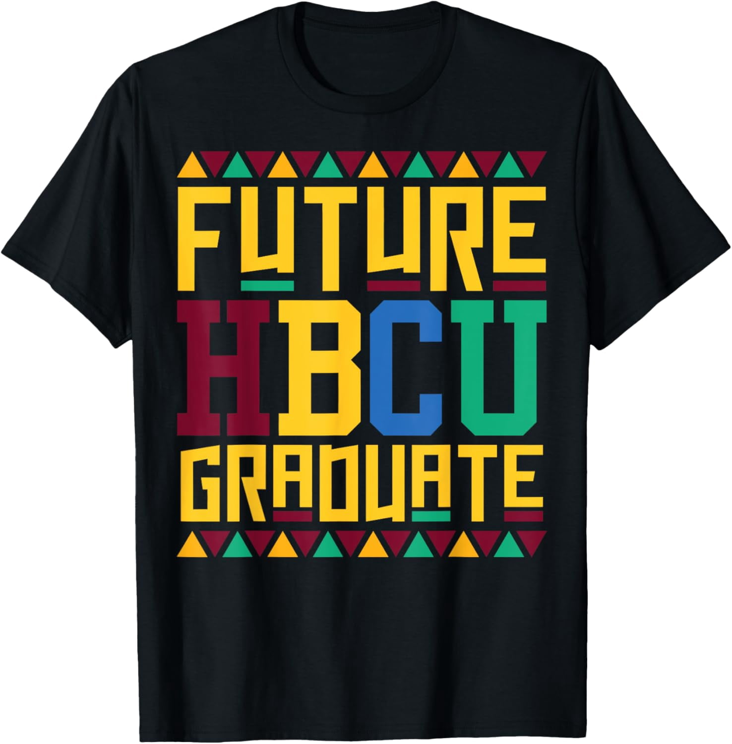Future HBCU Grad Afro Black Girl Kids Future HBCU graduate T-Shirt ...