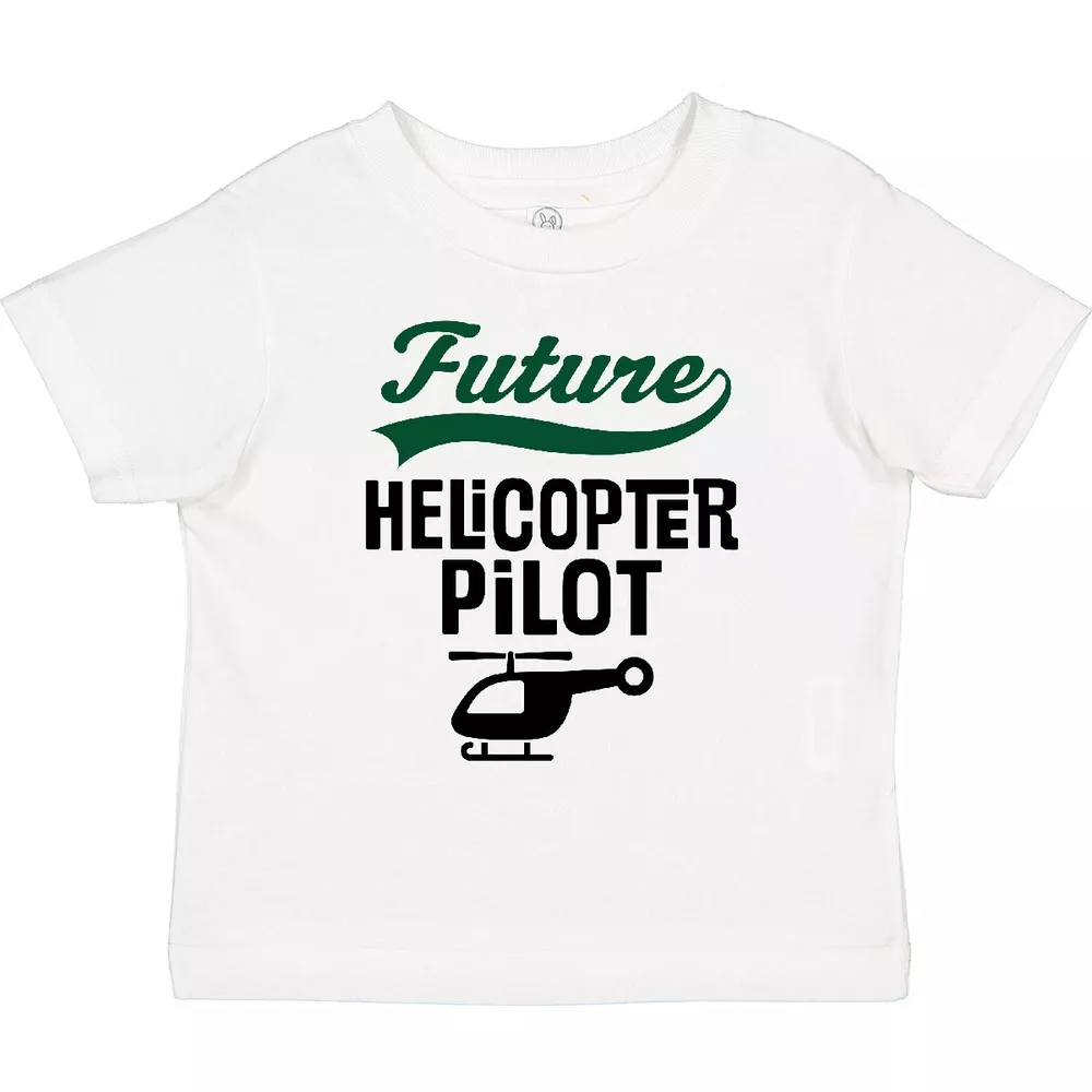 Future Helicopter Pilot Toddler T-Shirt Kids Boys Girls Gift Child Kid ...