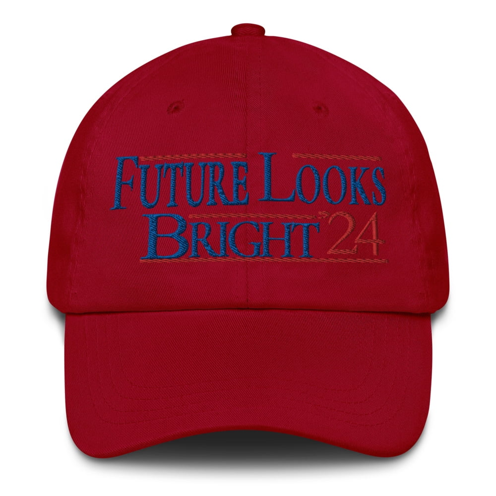 Future Looks Bright Republican 2024 Dad Hat (Cranberry) - Walmart.com