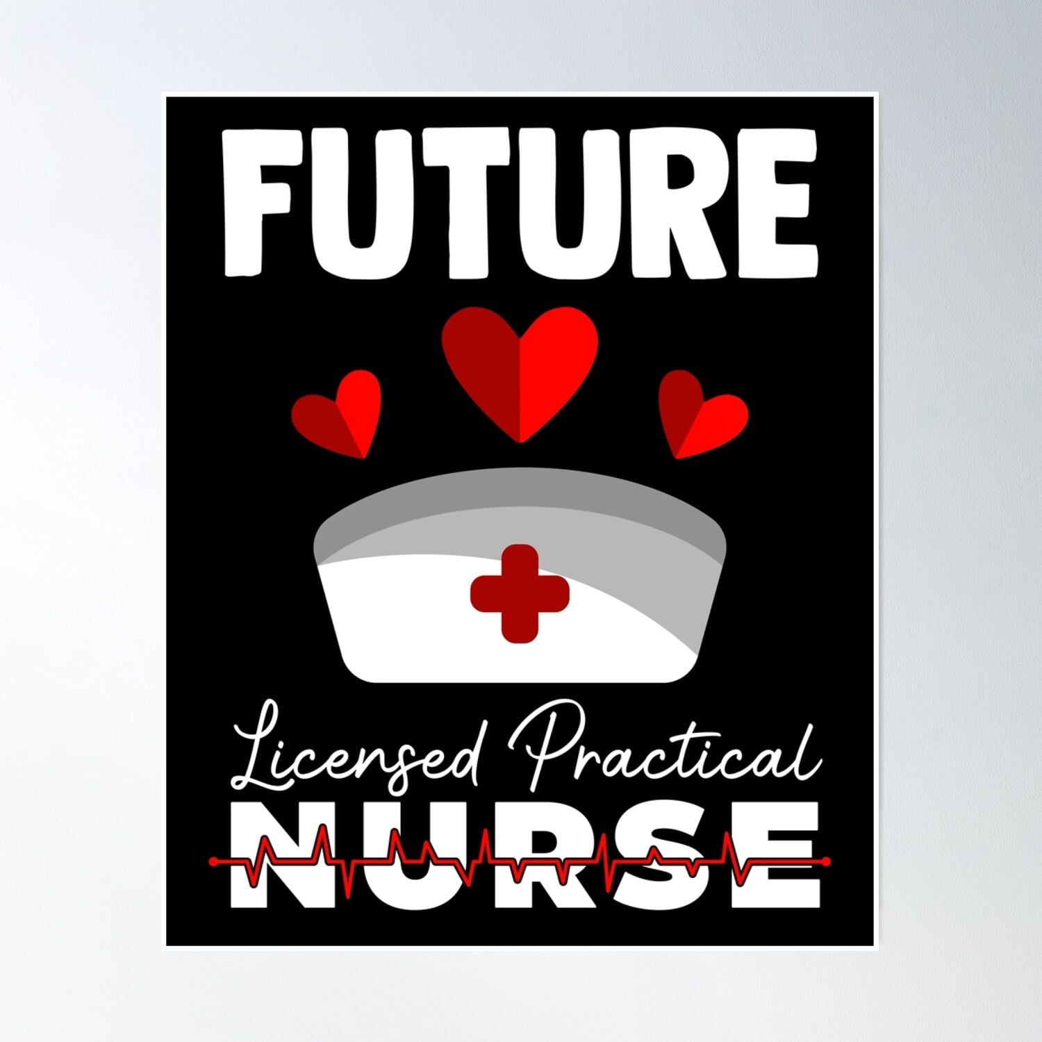 Future Lpn Quote For A Nurse Nursing School Student Poster Wall Art ...