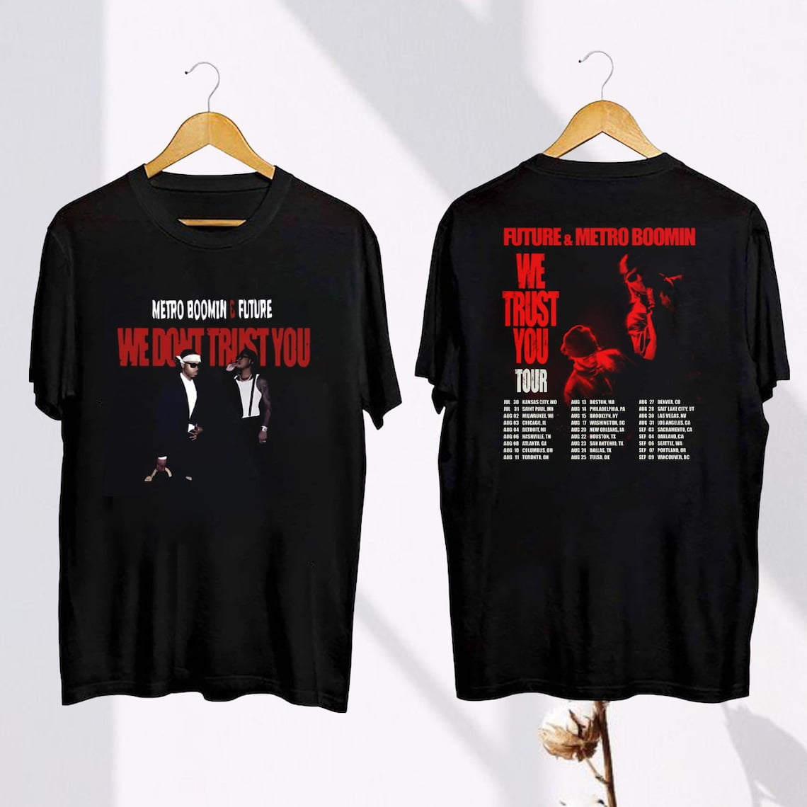 Future and Metro Boomin We Trust You Tour 2024 Shirt, Future & Metro ...
