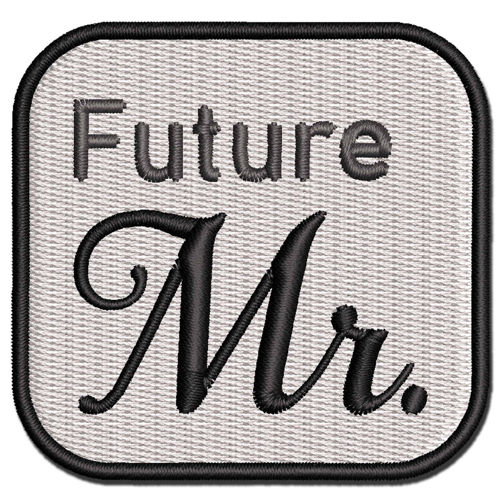Future Mr Groom Husband Marriage Fiance Applique Multi-Color ...