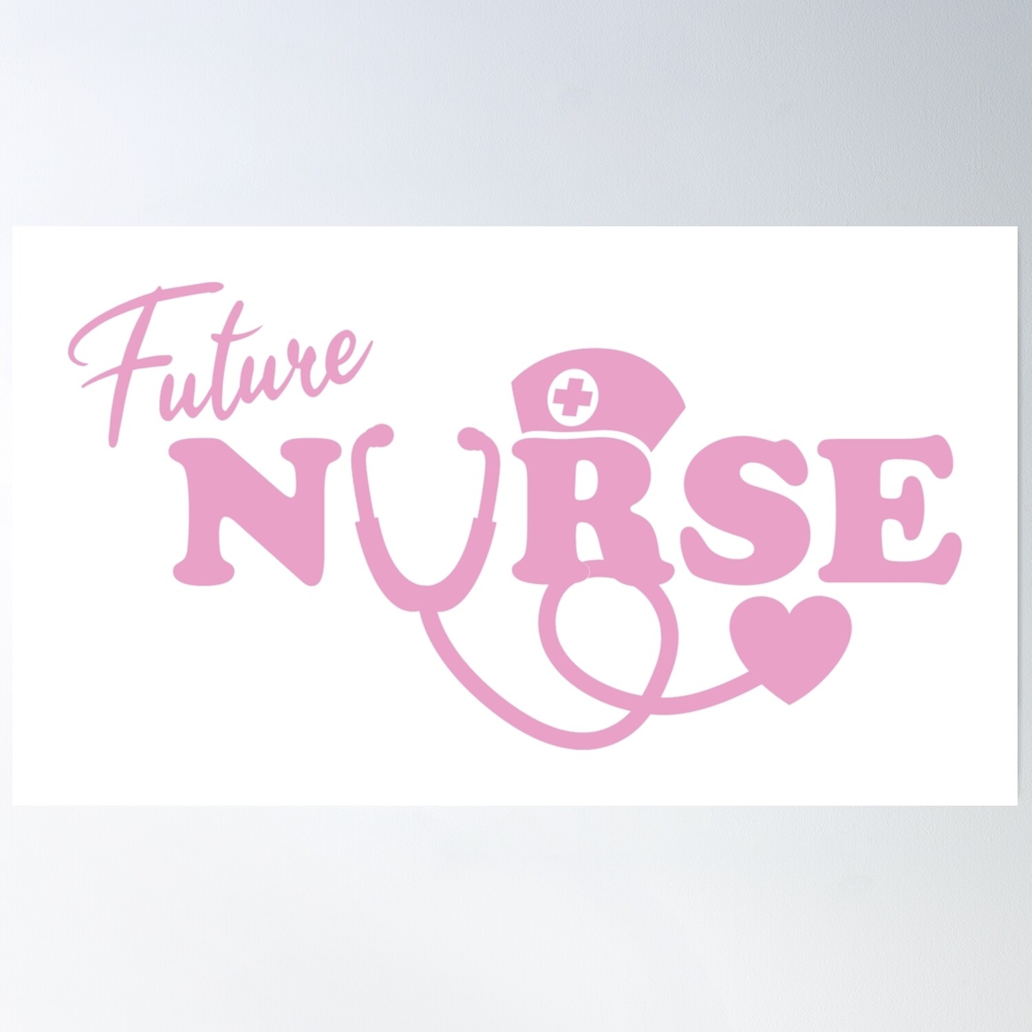 Future Nurse Nursing Student Graduation Poster Wall Art, Modern Wall ...