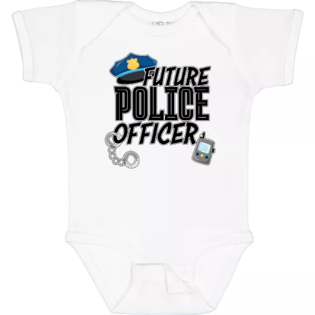 Future Police Officer Baby Bodysuit Children Job Kid Cop Hat Career Up ...