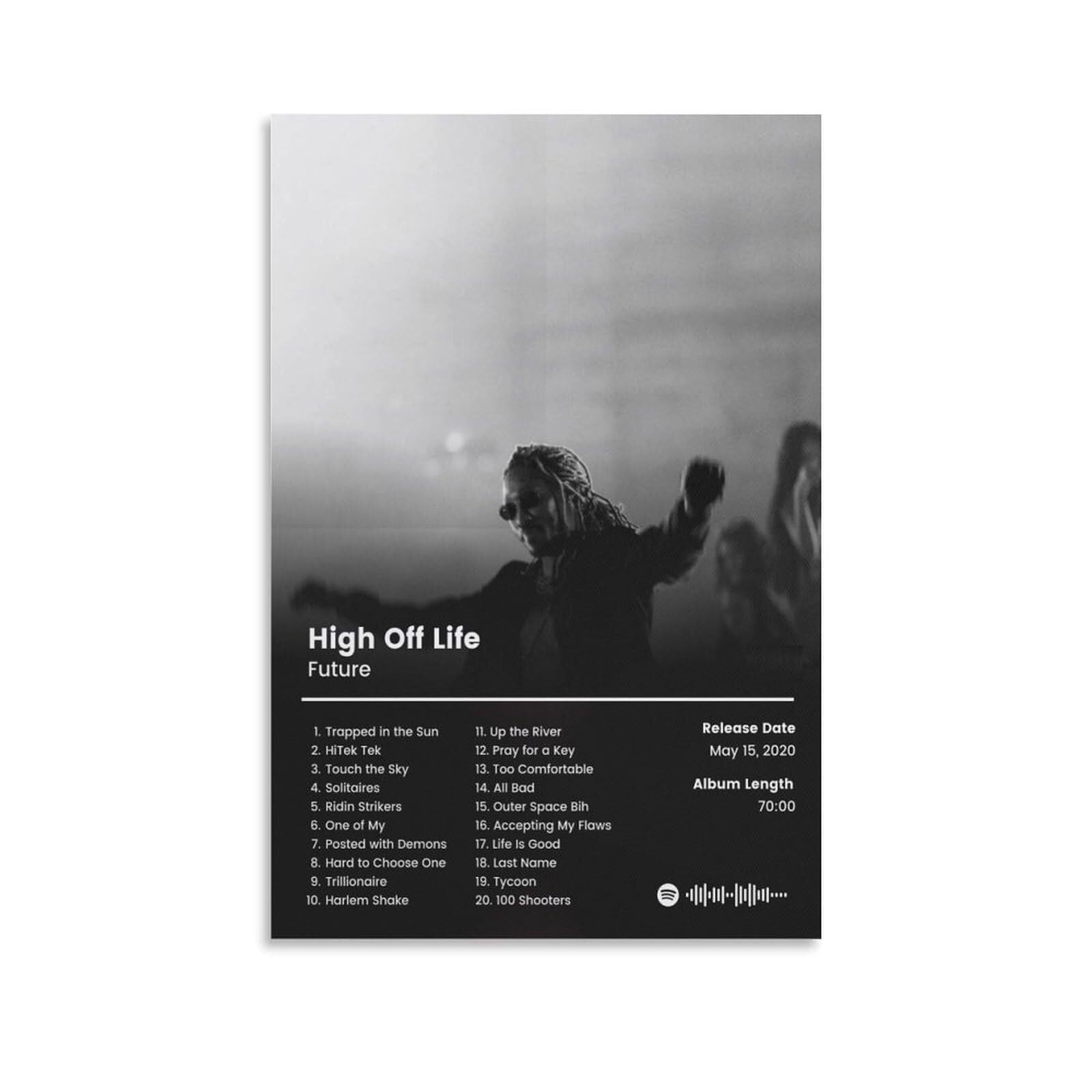 Future Poster High Off Life Album Cover Canvas Poster Print Music ...