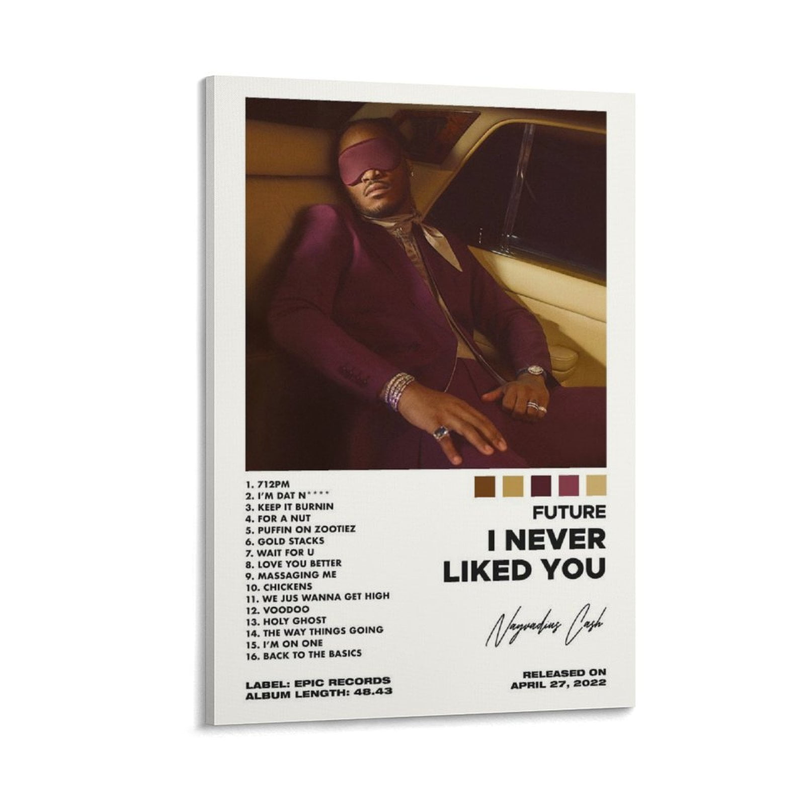 Future Poster Rapper Album Canvas Poster（10） Artworks Canvas Poster ...