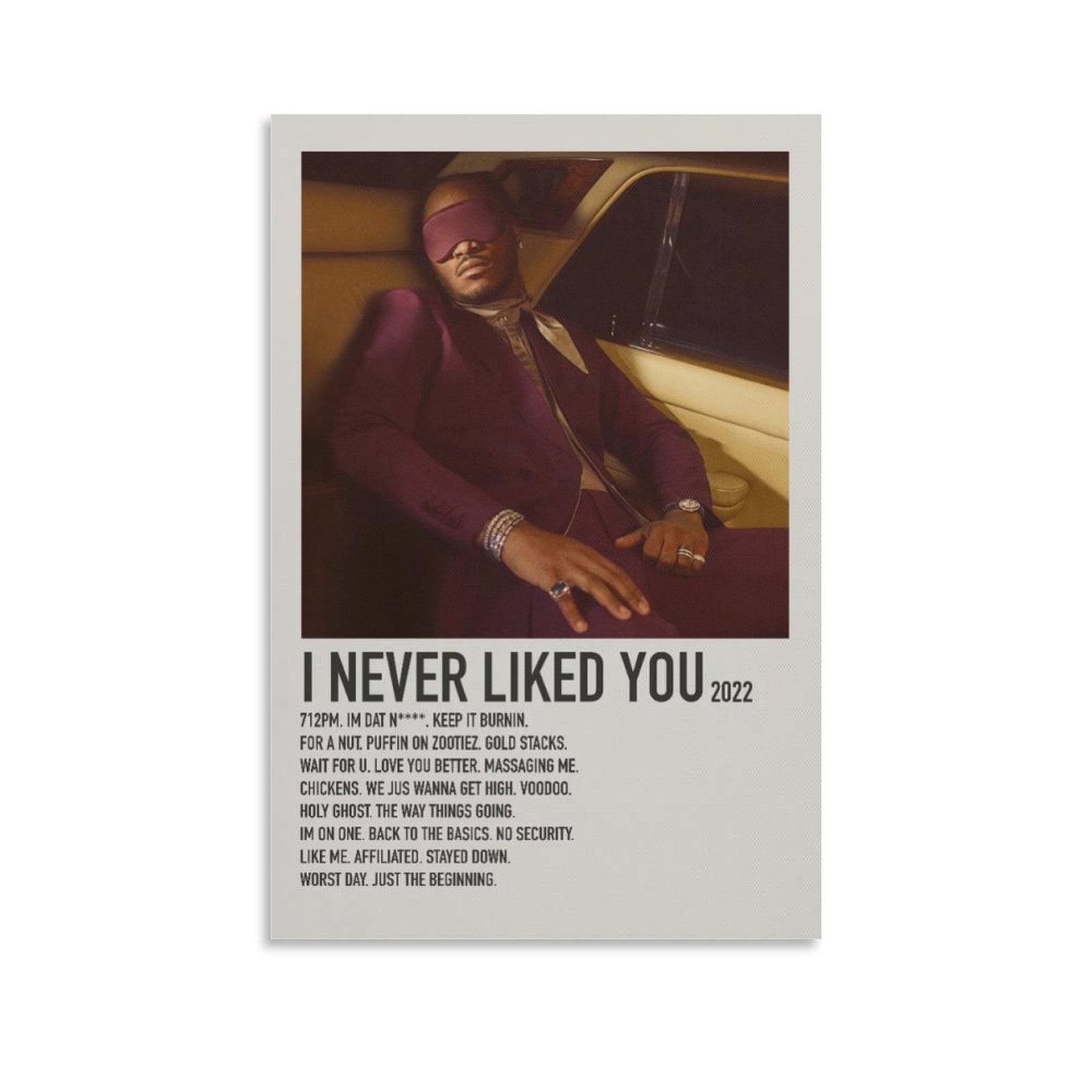 Future Poster Rapper Album Canvas Poster（9） Canvas Wall Art Poster ...