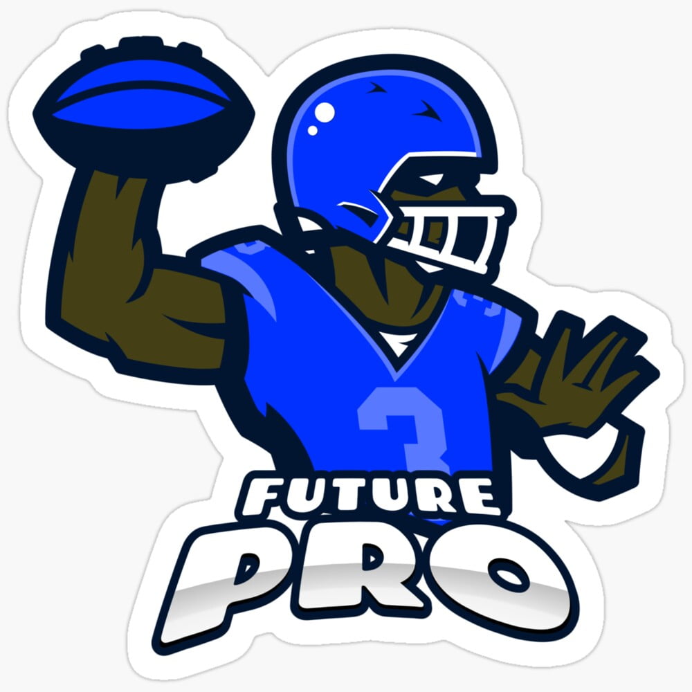 Future Pro Football Player_2 Sticker Baseball Sticker, Football Sticker ...