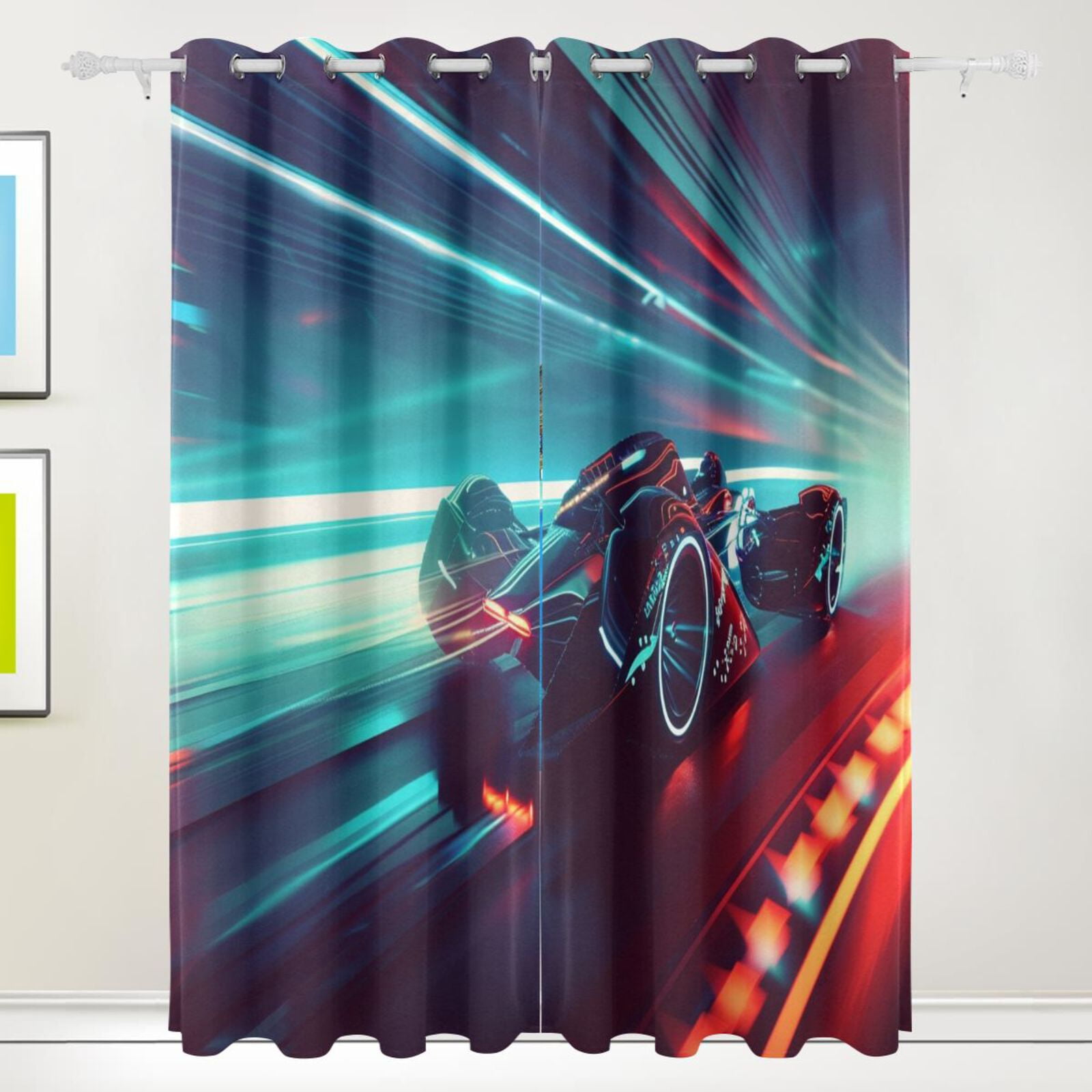 Future Racing Room Blackout Cutrains Original Design Summer Thermal ...