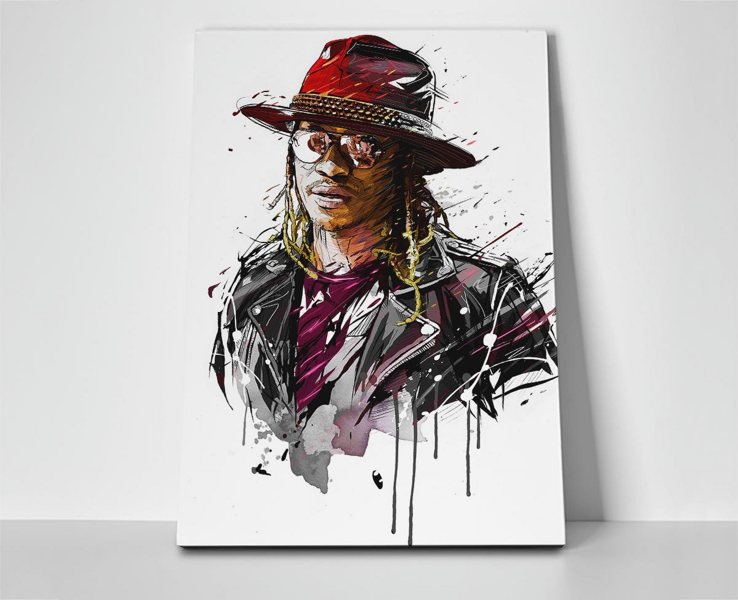 Future Rap Poster or Wrapped Canvas - Walmart.com