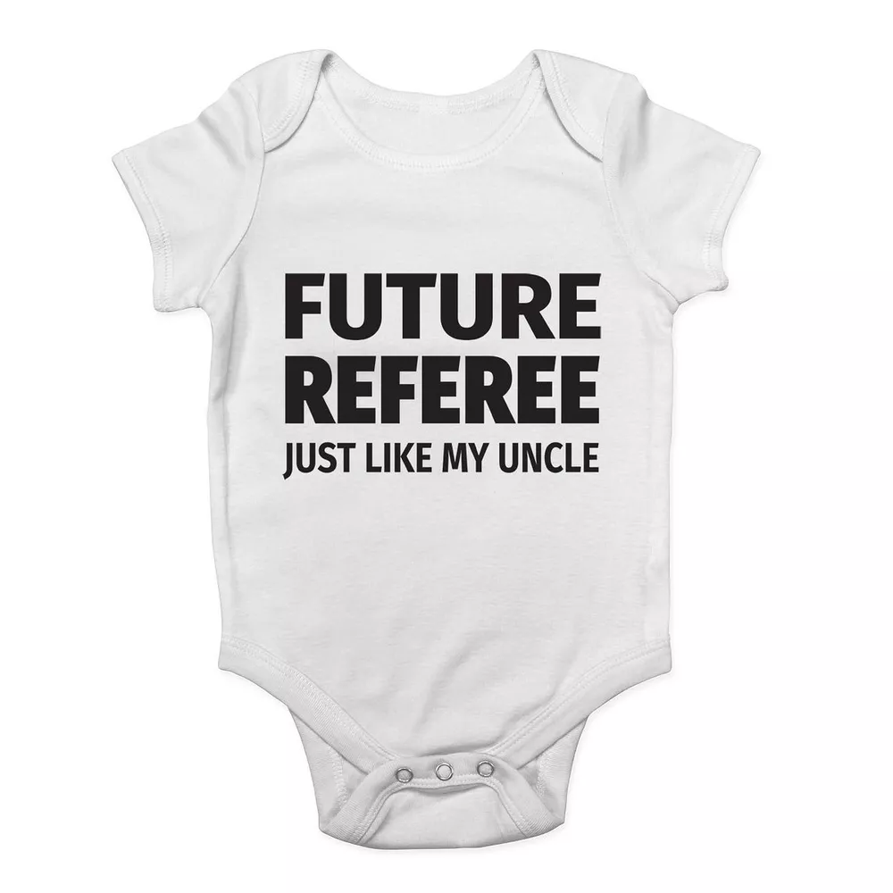 Future Referee Just Like My Uncle Cute Boys And Girls Baby Vest ...