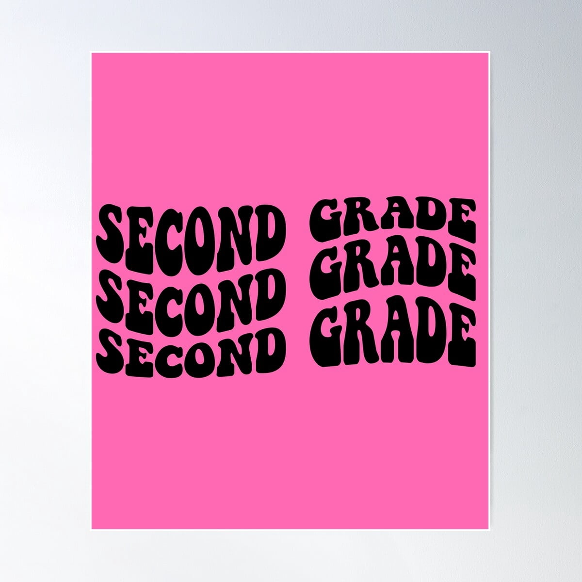 Future Second Grade Teacher Cute New 2Nd Grader Vintage Poster Wall Art ...