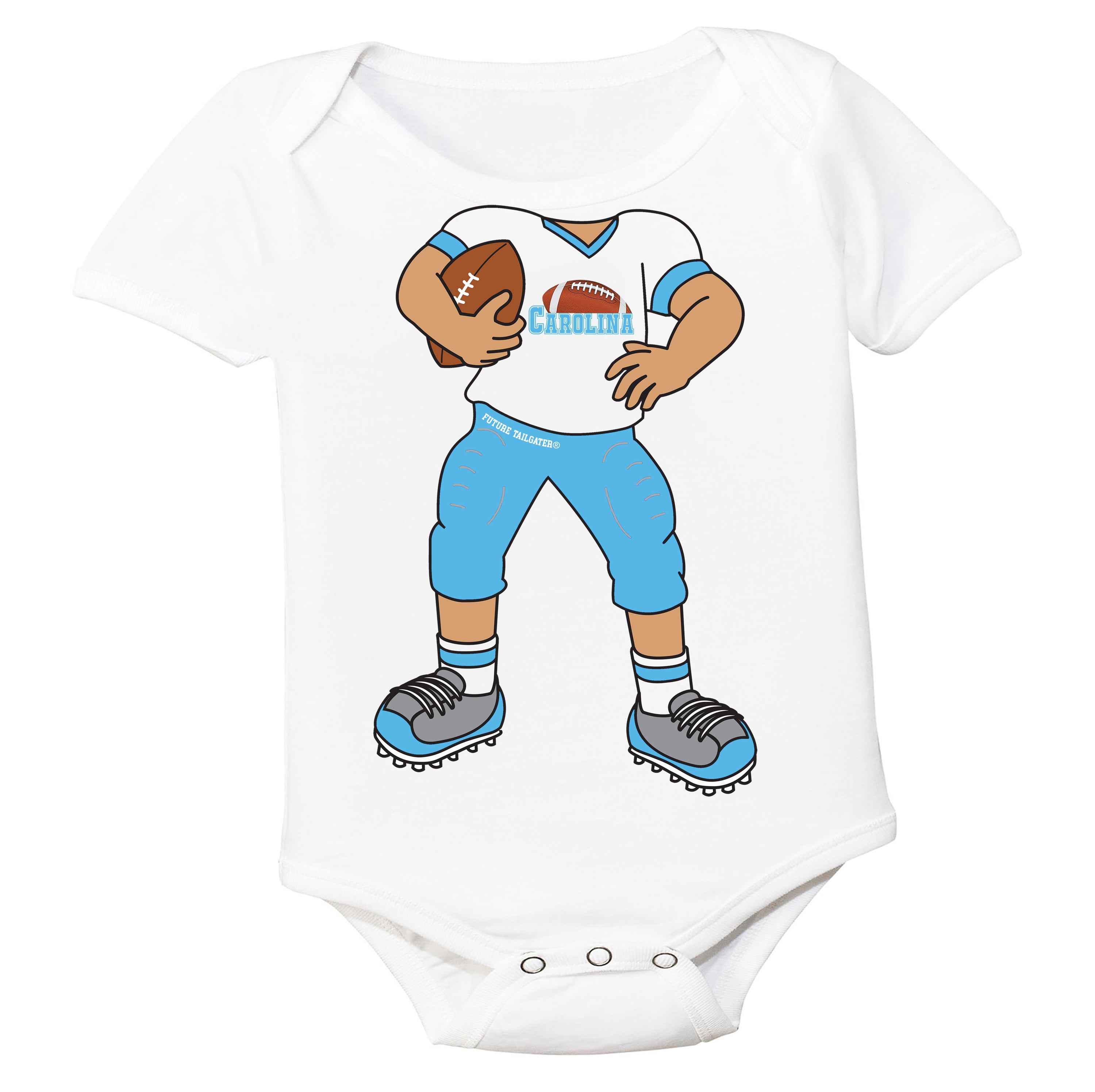 Future Tailgater Heads Up! Football Player Baby Bodysuit for Carolina ...