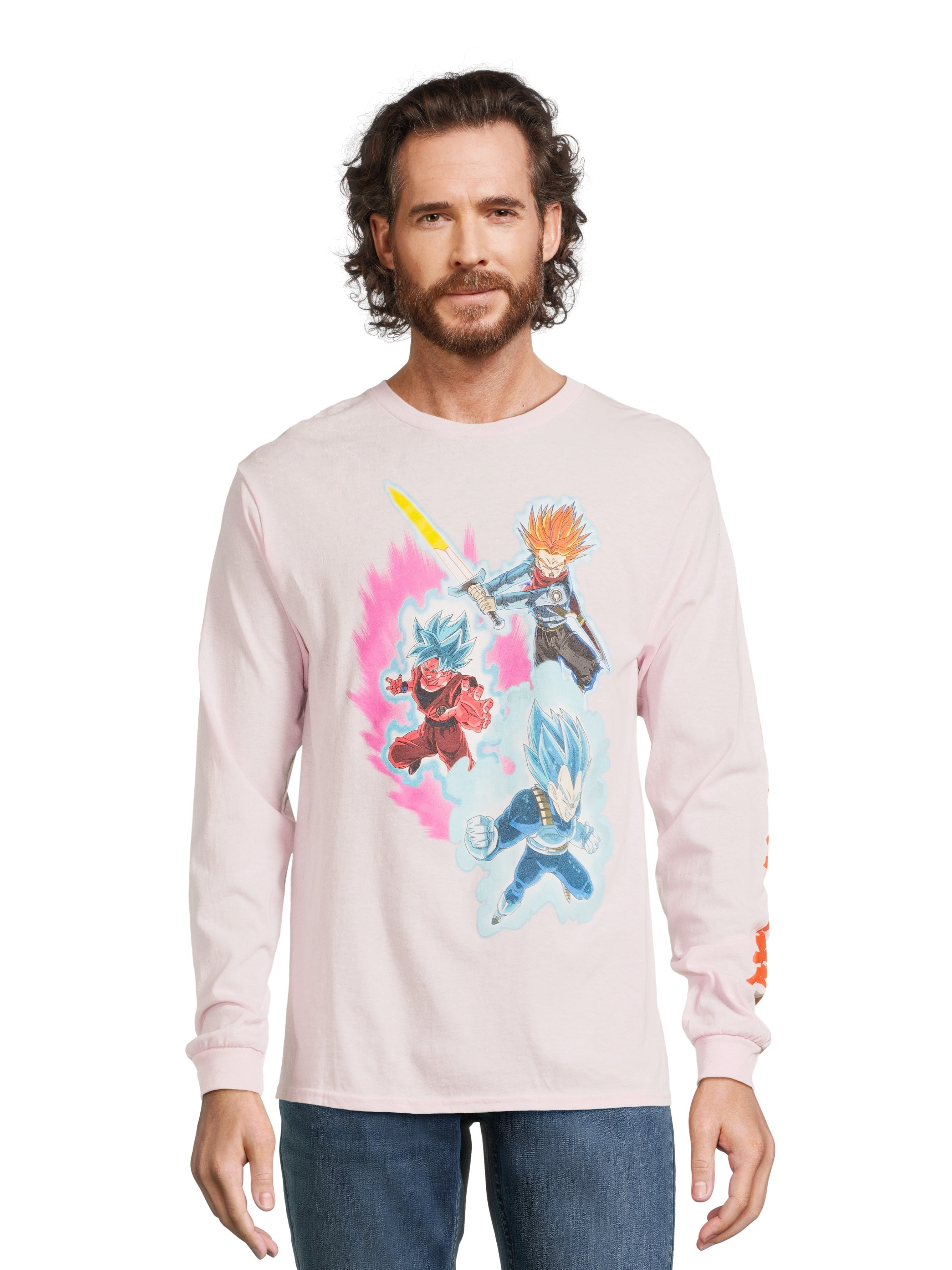 Dragon Ball Z Future Trunks Tee - Cotton Long Sleeve Shirt - Walmart.com