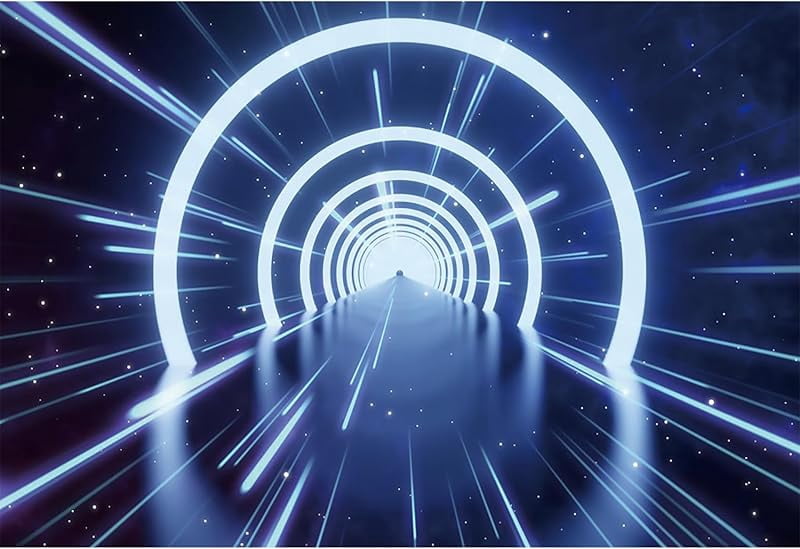 Future Tunnel Backdrop Science Fiction Theme Space Travel Time Tunnel ...
