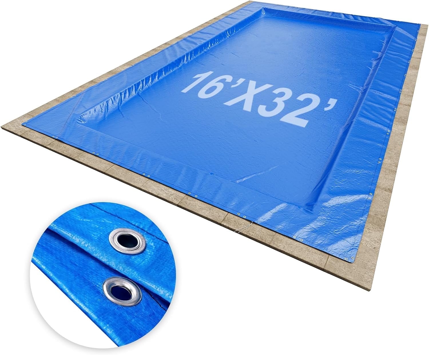 Future Way 16 x 32 FT Pool Covers for Inground Pools, Rectangular ...
