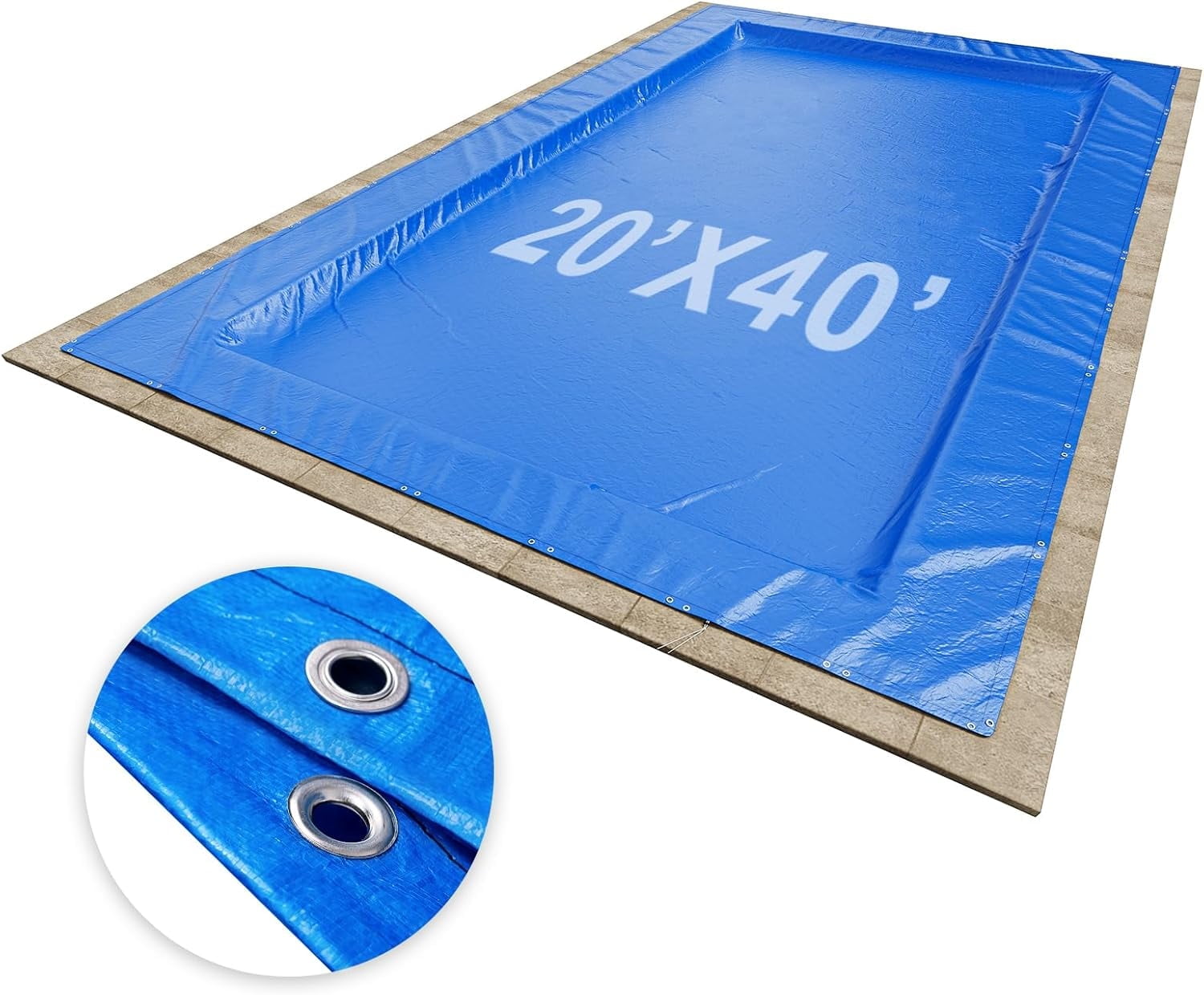 Future Way 20 x 40 FT Pool Covers for Inground Pools, Rectangular ...