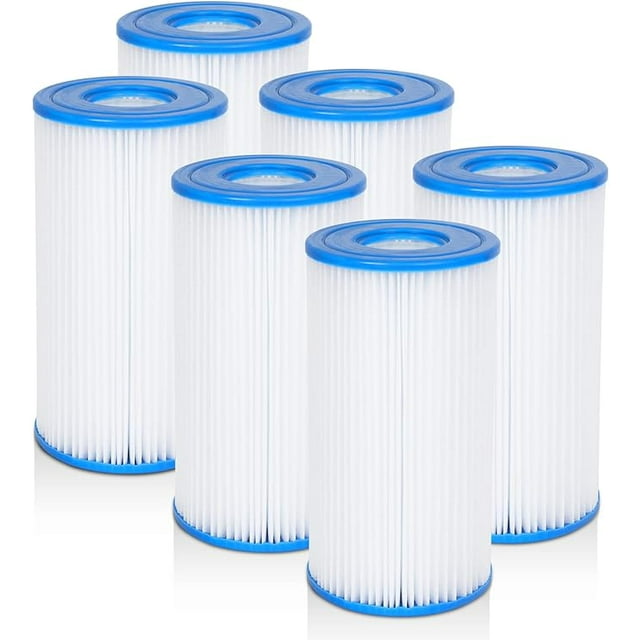 Future Way 6-Pack A/C Pool Filter Kit for Intex Pump 1000/1500/530 GPH ...